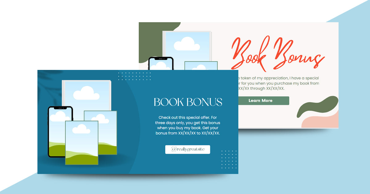 Canva Template #15 Book Bonus – Book Marketing Shop